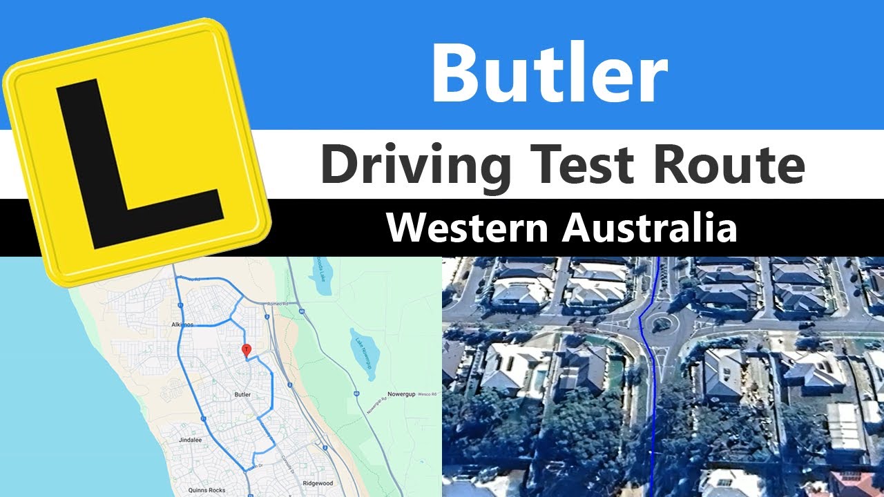 Butler Driving Test Route, WA – Sample Route Fly-Through & App - YouTube