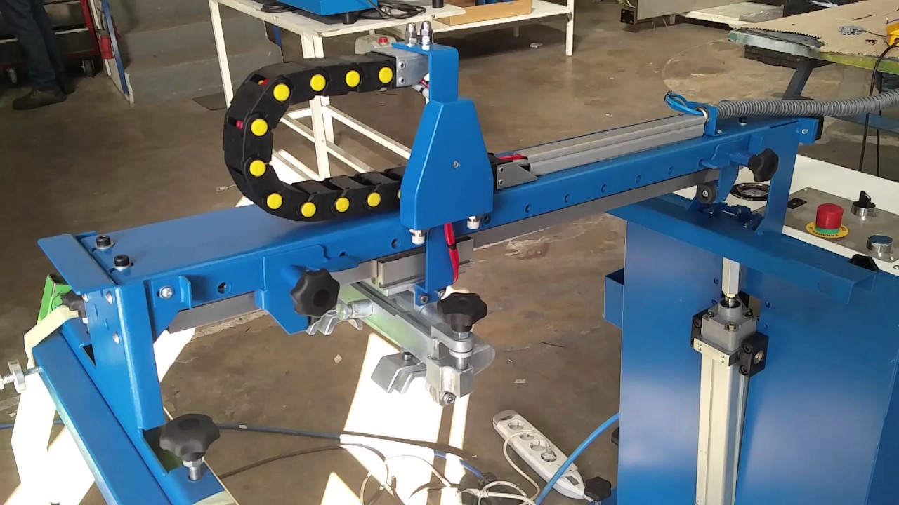 Brazo automatico de serigrafia - YouTube