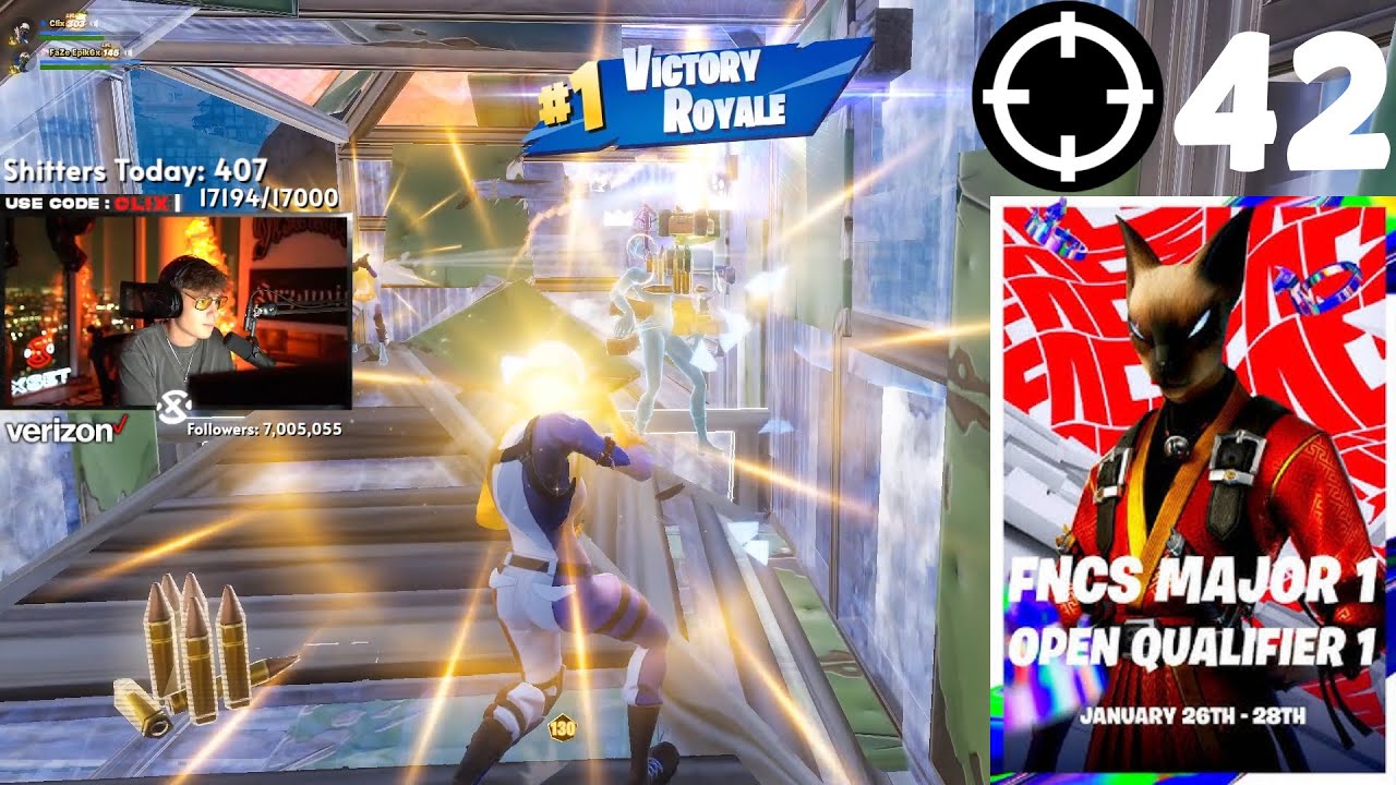 CLIX GETS A 42 KILL WIN IN FNCS WITH EPIKWHALE! - #fortnite #clix - YouTube