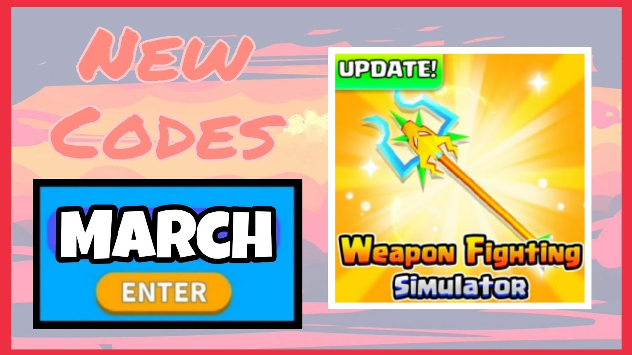 New Codes In Weapon Fighting Simulator - Roblox (March) - YouTube