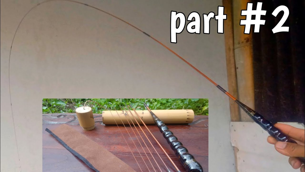 making a bamboo micro fishing rod/membuat joran tanago /micro fishing ...