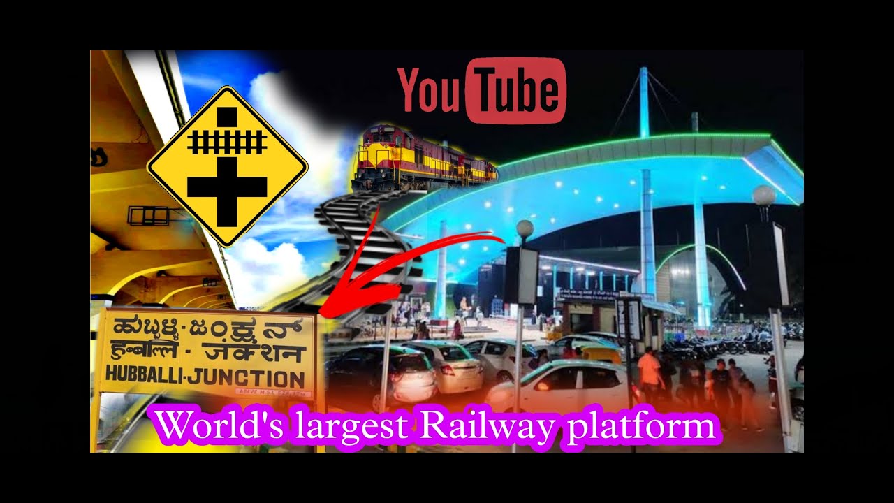 World's largest platform (1505mtr) in HUBLI | Southwestern railway ...