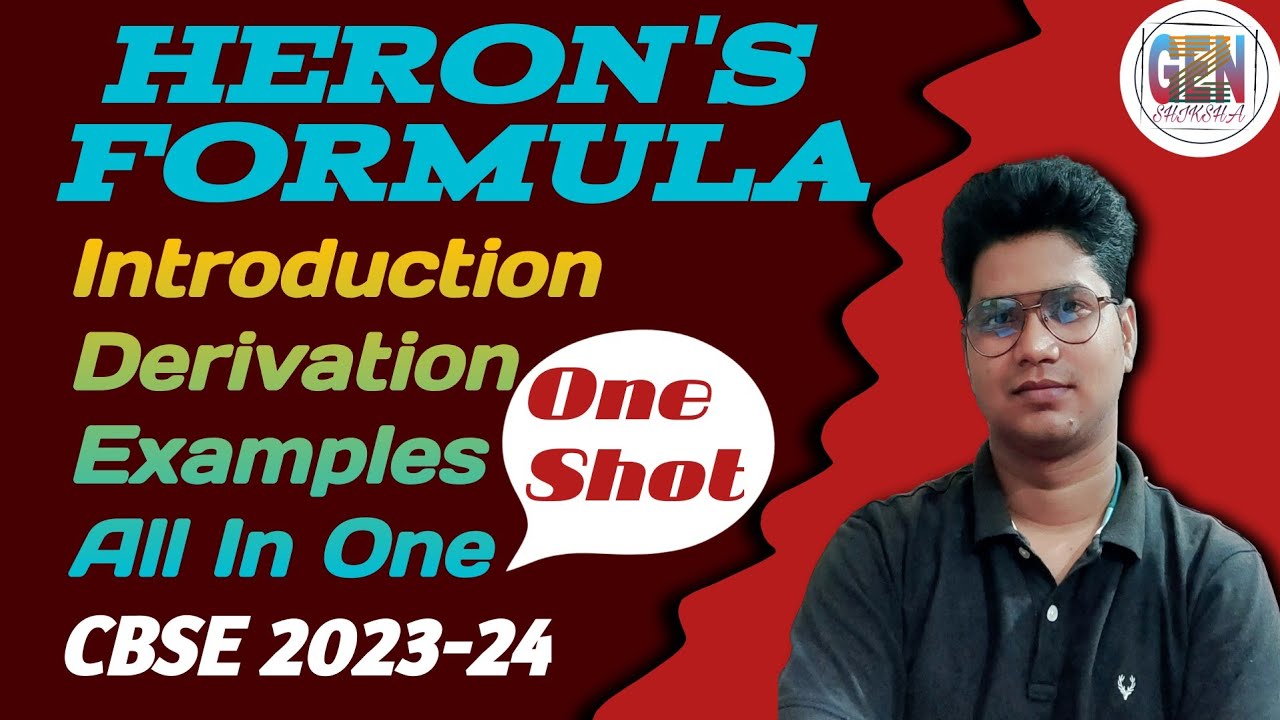 Mastering Heron's Formula | One Shot | Area Of Triangle | Class 9th ...