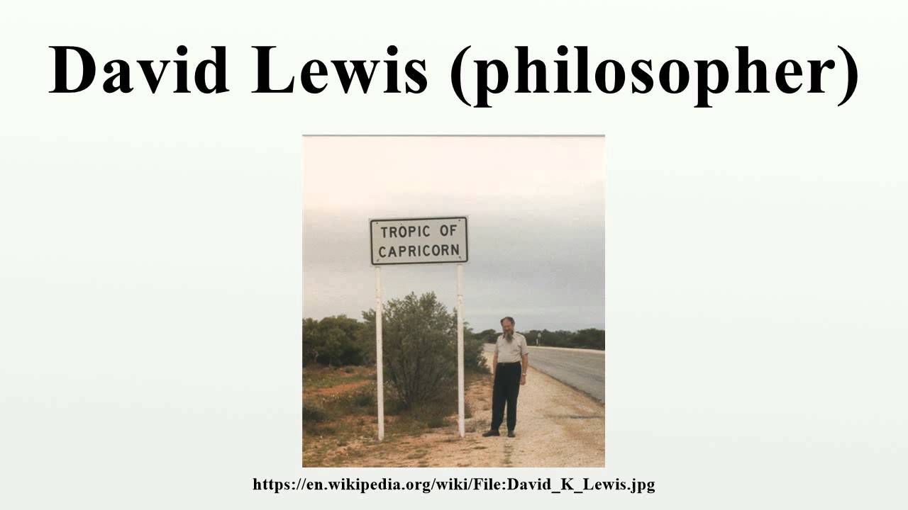 David Lewis (philosopher) - YouTube
