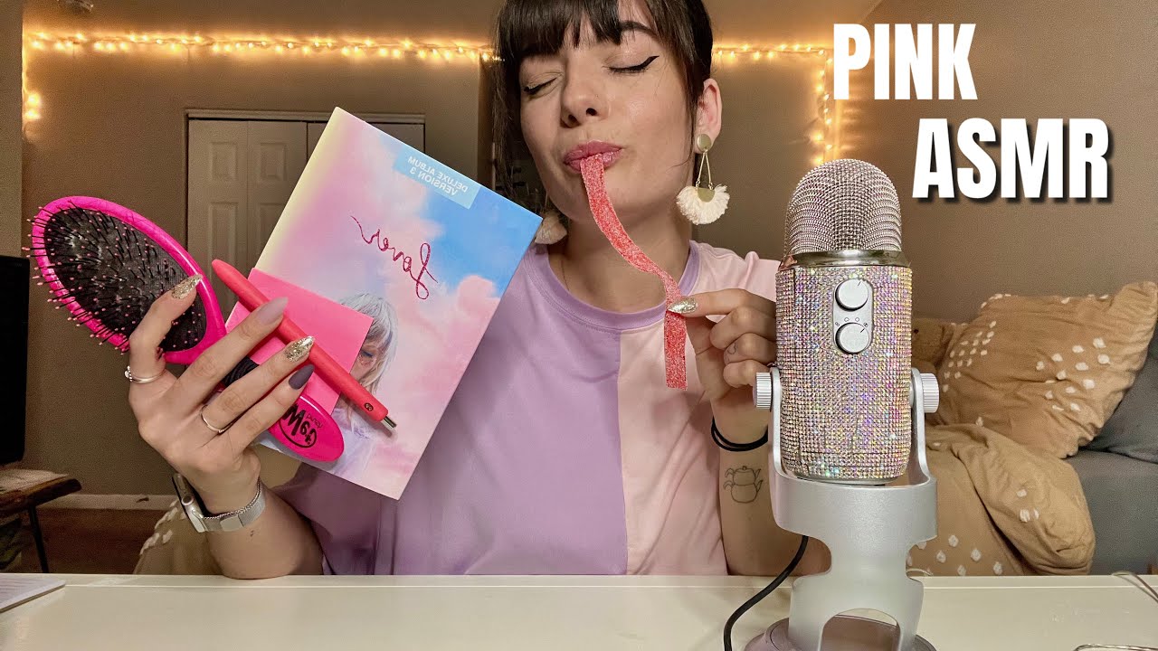 ASMR | pink triggers | NO TALKING | ASMRbyJ - YouTube