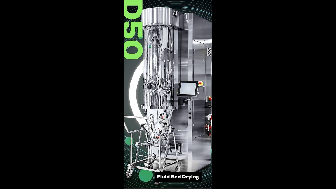 Fluid Bed Drying Series D50_Vertical - YouTube