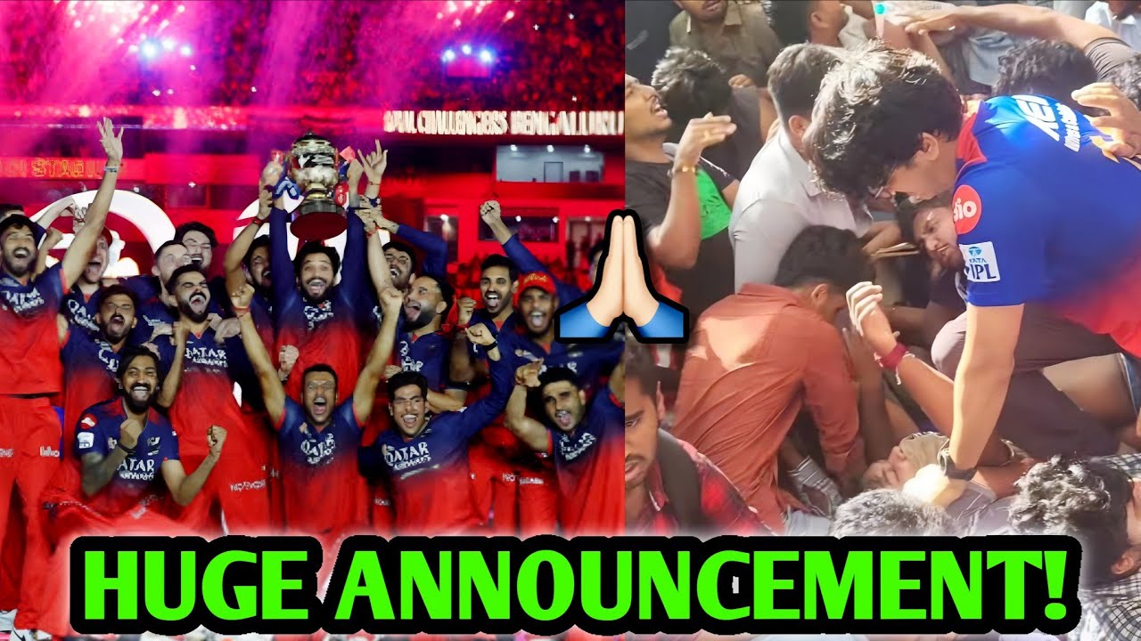 RCB Announcement for Victory Parade Stampede Incident! 🙏| IPL 2025 RCB ...