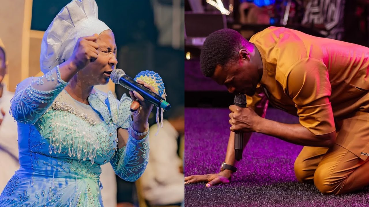 APEKEOLA & TOLUWANISINGS UNSCRIPTED PRAISE AT REV MOTHER ESTHER AJAYI ...