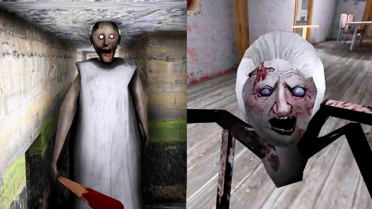 Granny New Remake 1.9 Granny Inside Sewer Vs Spider Angeline Inside ...