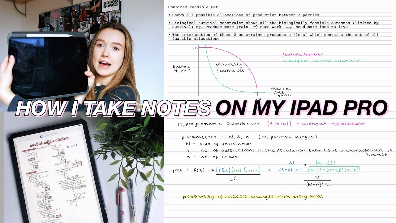 HOW I TAKE NOTES ON MY IPAD PRO FOR UNIVERSITY! ♡ using notability ...