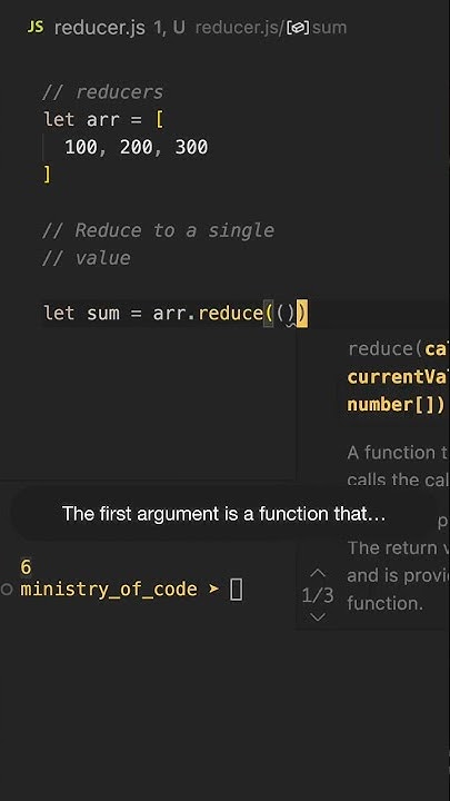 Reducers in JavaScript #programming #shorts - YouTube
