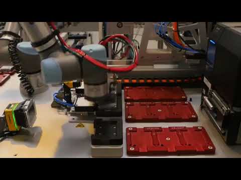 Robotic Label Application using Sato Printer - YouTube