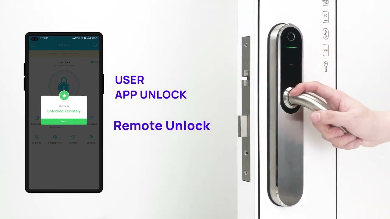 H61B TTLOCK APP configure - YouTube