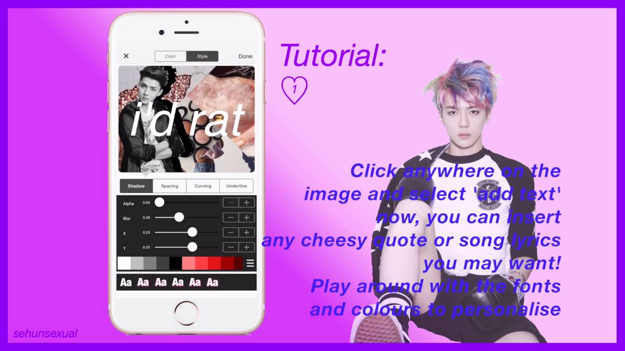 TUTORIAL 1! Simple fan edit for instagram - YouTube
