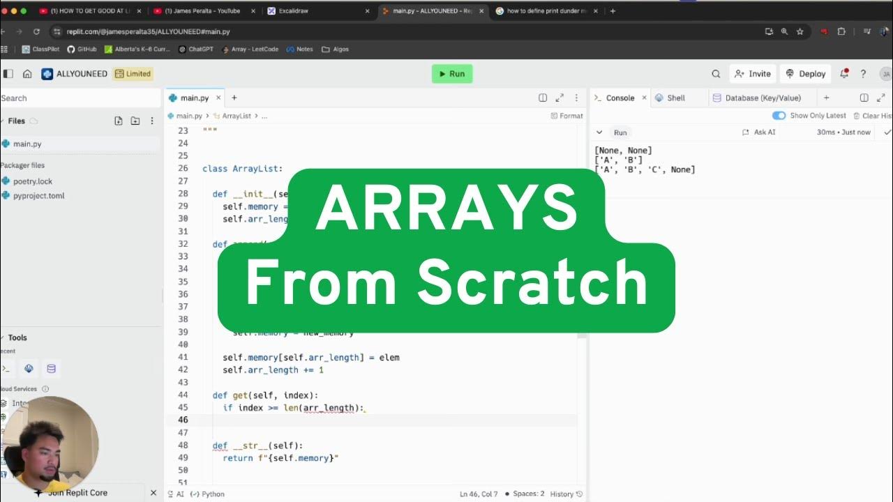 Arrays Implemented From Scratch Youtube