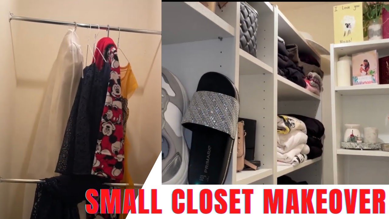 Closet Declutter || Clean With Me My Tiny Closet || Small Closet ...