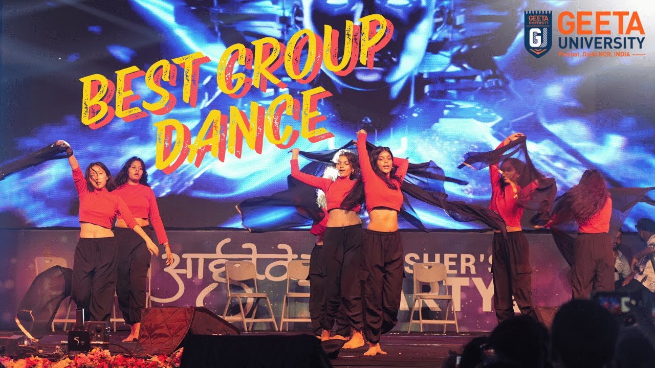 Best Group Dance for Freshers | Geeta university students| Freshers ...