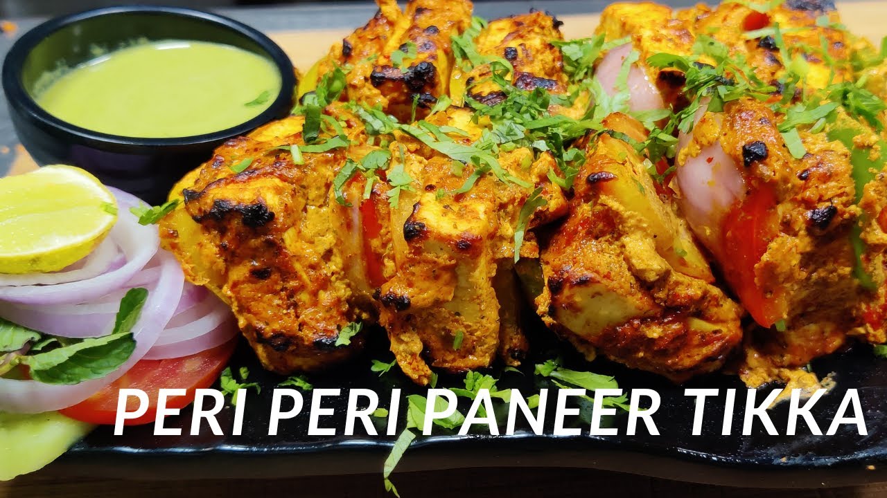 Peri Peri Paneer Tikka Recipe | पेरी पेरी पनीर टिक्का रेसिपी | How To ...
