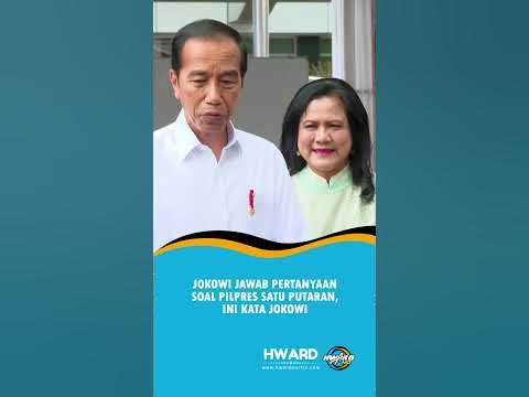 Jokowi Jawab Soal Isu Pilpres Satu Putaran #shorts - YouTube