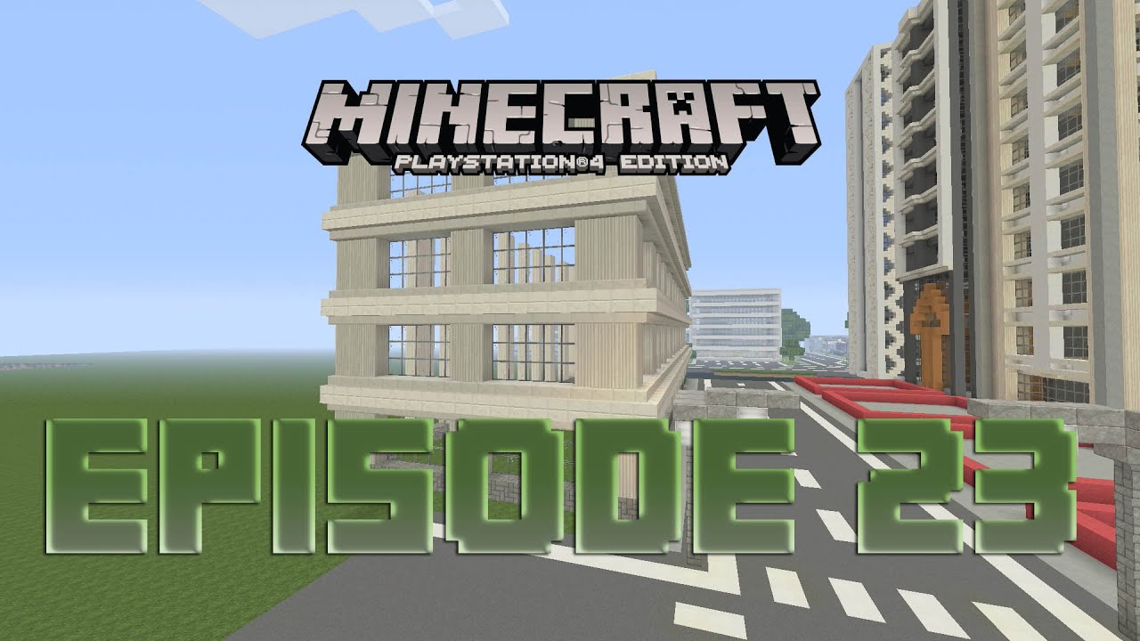 Minecraft PS4 City #23: Shopping Mall Part 2 - YouTube