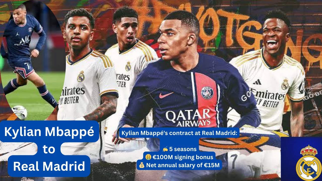 Why Real Madrid's 5-Season Contract to Sign Mbappe' Includes a €100M ...
