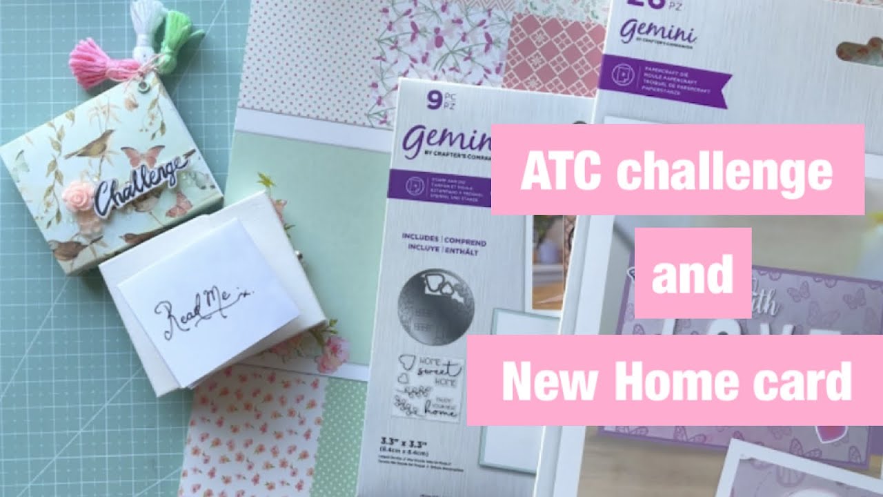 ATC challenge and New Home step by step card tutorial #newhome #atc ...
