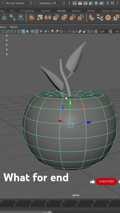 how to 3d modeling a apple in maya #mayatutorial #trending #subscribe - YouTube
