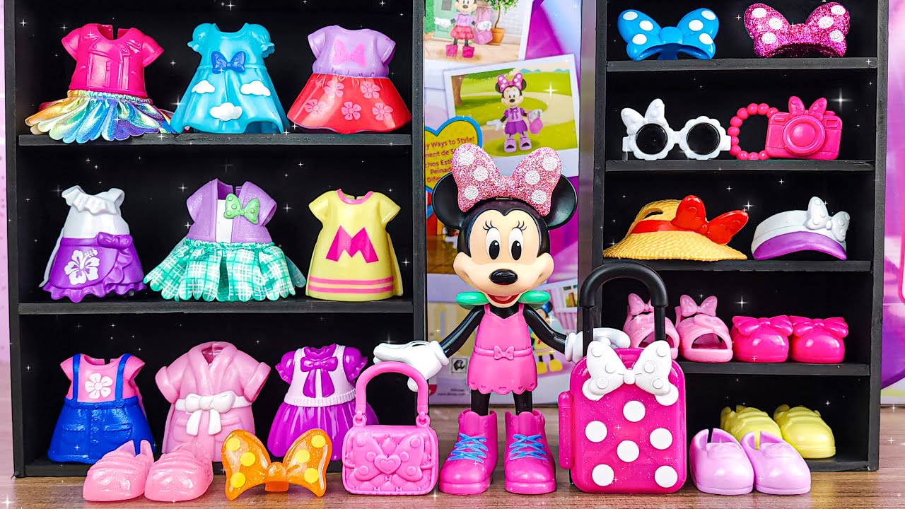Satisfying with Unboxing Disney Minnie Mouse Fashion Collection Playset ...