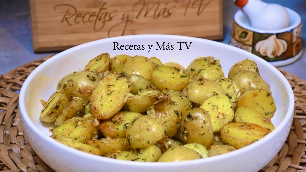 Está Receta de Papas rostizadas al Ajillo Quedan Riquisimas - YouTube