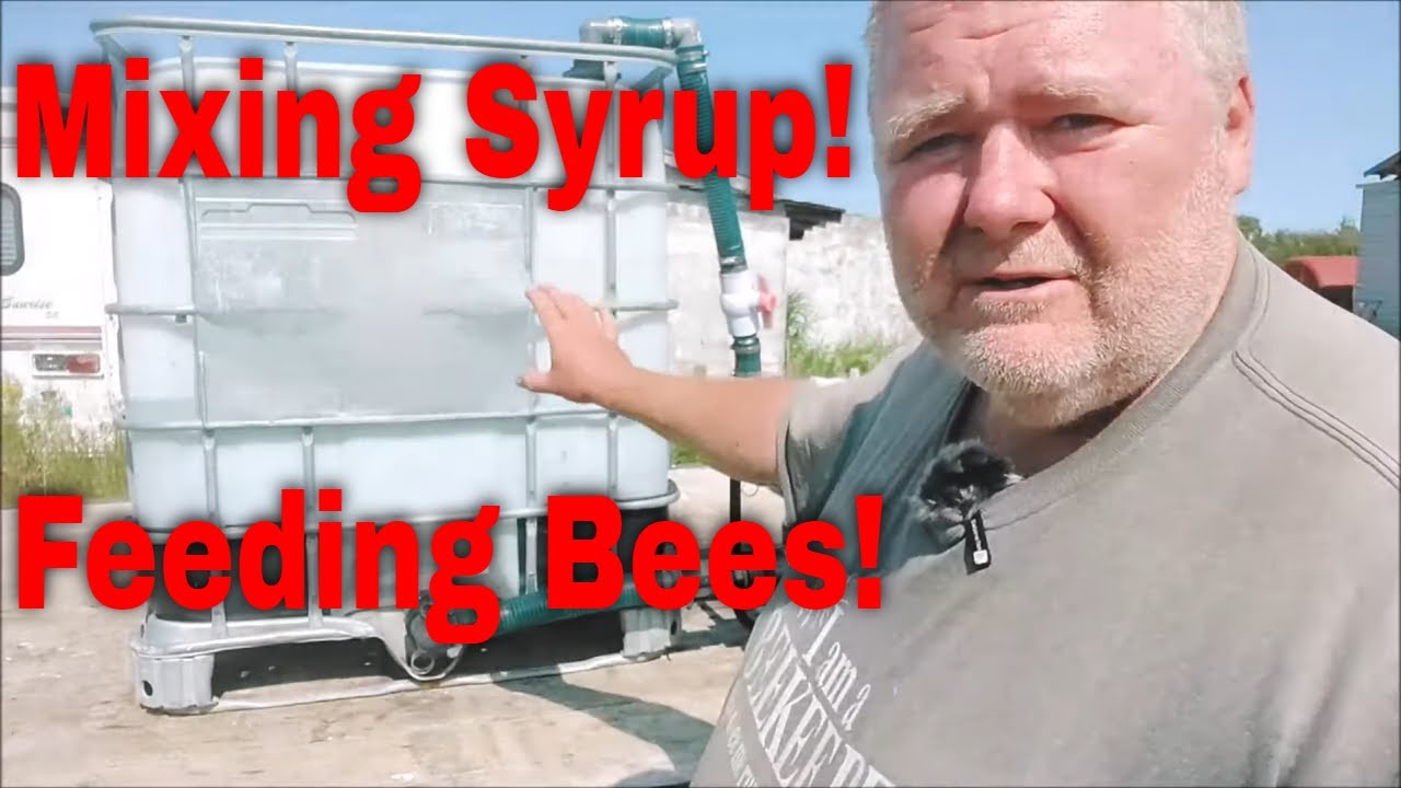 Mixing Syrup and Feeding Bees-That Bee Man - YouTube