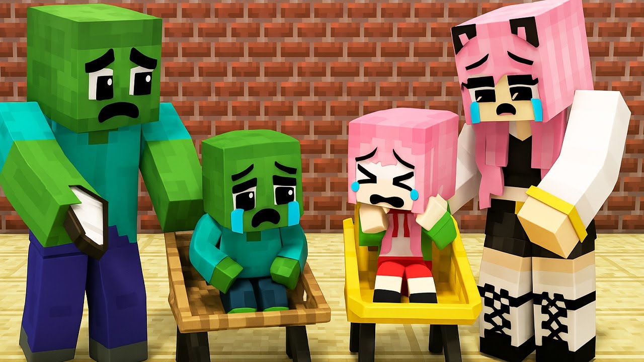 Crying Baby Zombie Gets Abandoned 💔 | Sad Minecraft Story - YouTube
