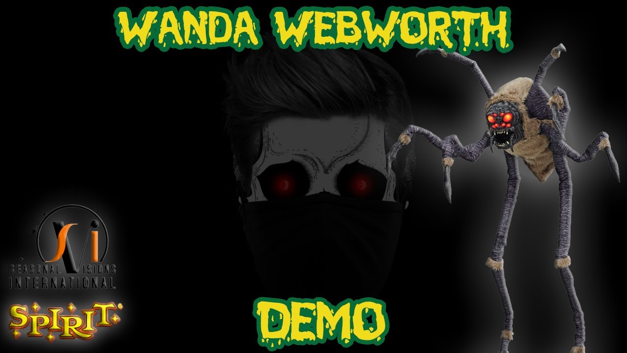 (Spirit Halloween) Seasonal Visions Wanda Webworth 2024 Demo - YouTube