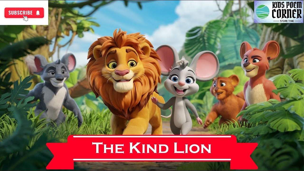 The Kind Lion | Kids Story Corner | New Story - YouTube