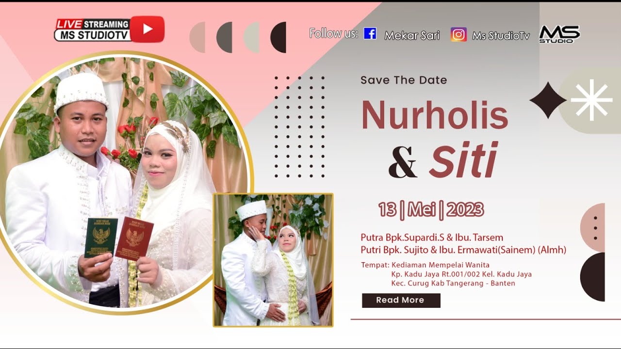 LIVE LOKANANTA Ethnic Modern || Pernikahan Siti Nurcahyani dengan Nurcholis || Sabtu, 13 Mei ...