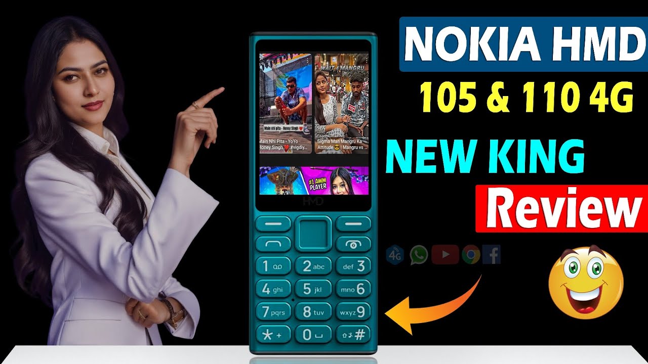New King of 4G Keypad Phones! Nokia HMD 105 & 110 4G 🔥😈 - YouTube