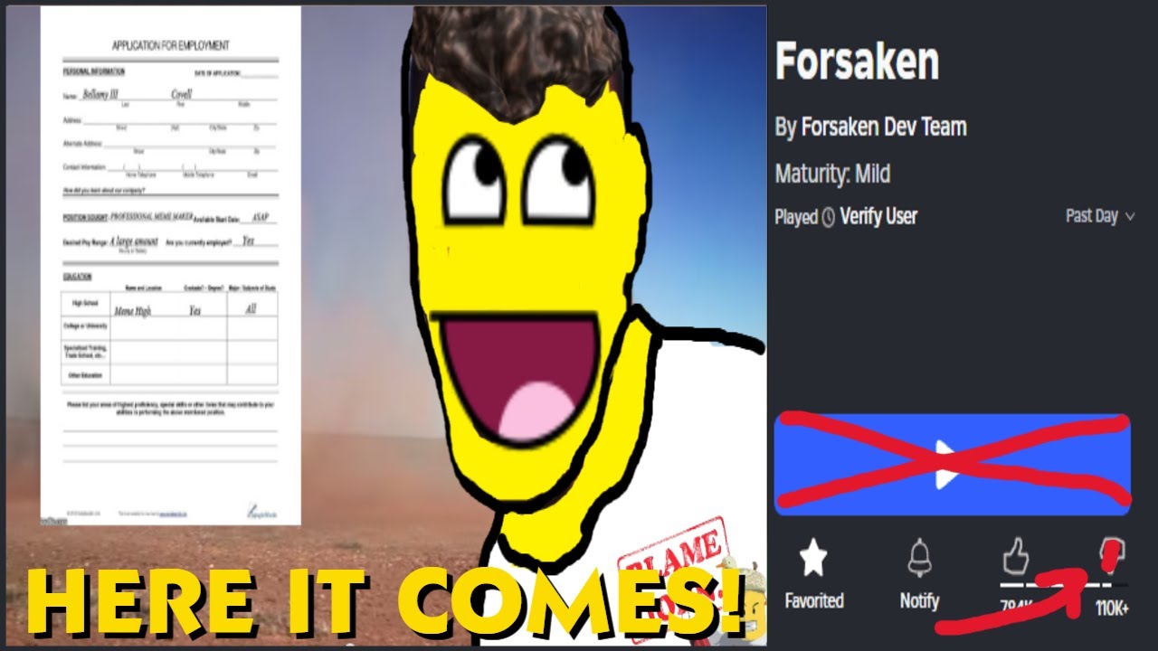 The JOB Application Challenge | Forsaken - YouTube