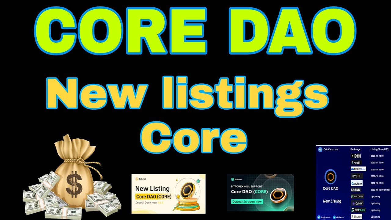 Satoshi Core DAO listing Exchanges/ Core Dao New listing / Comment ...