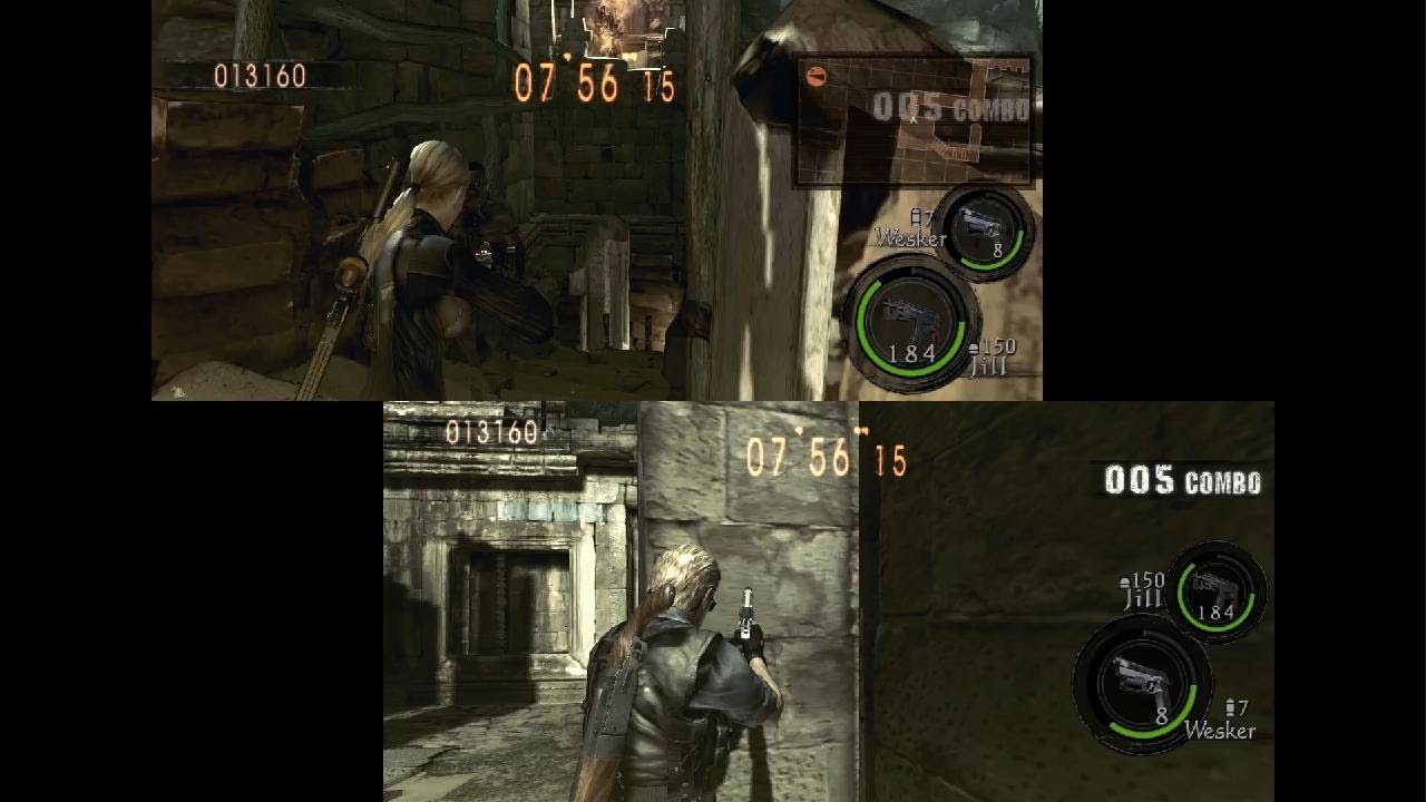 RESIDENT EVIL5 PS5 gameplay mutyplayer mercenaries jill and wasker - YouTube