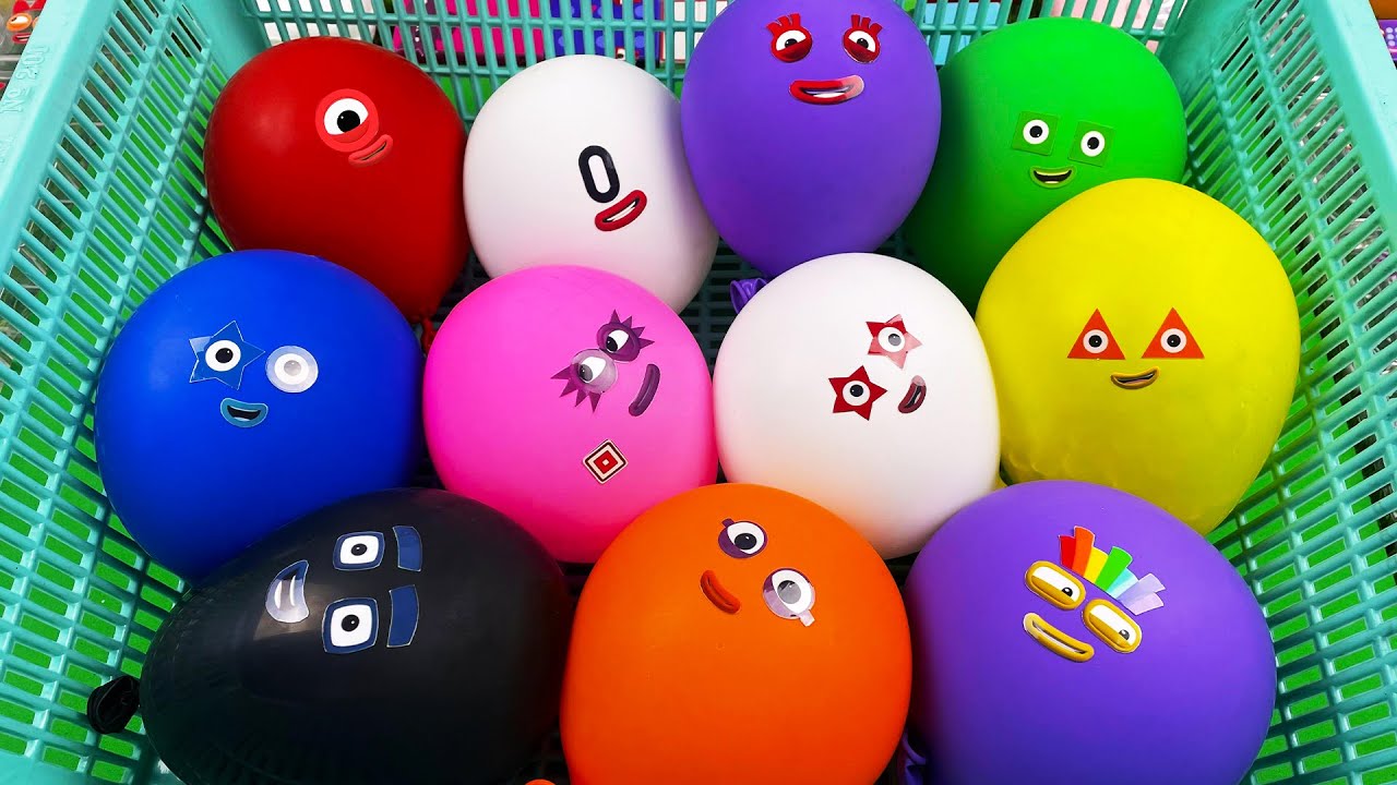 Numberblocks – Relaxing 1000 000 Orbeez Put Inside Balloons! ASMR - YouTube