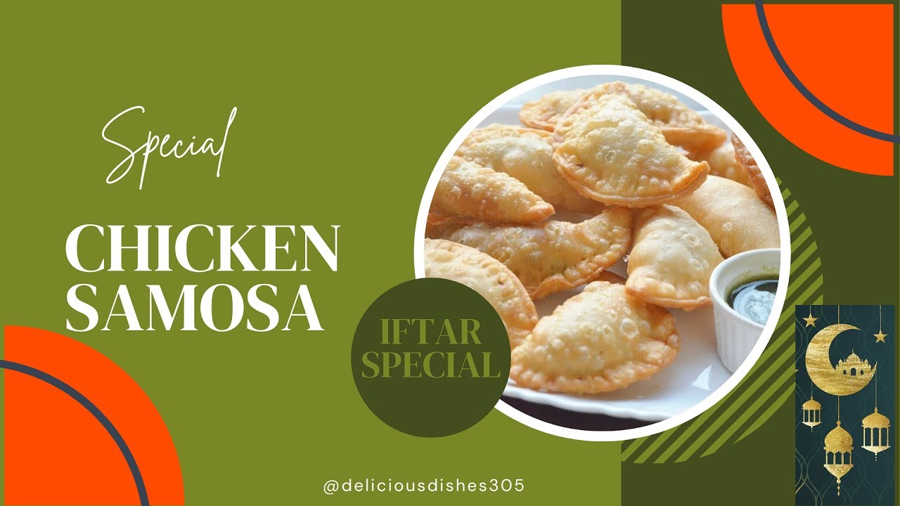 Chicken Samosa Recipe | D shape samosa | Evening Snack Recipe - YouTube