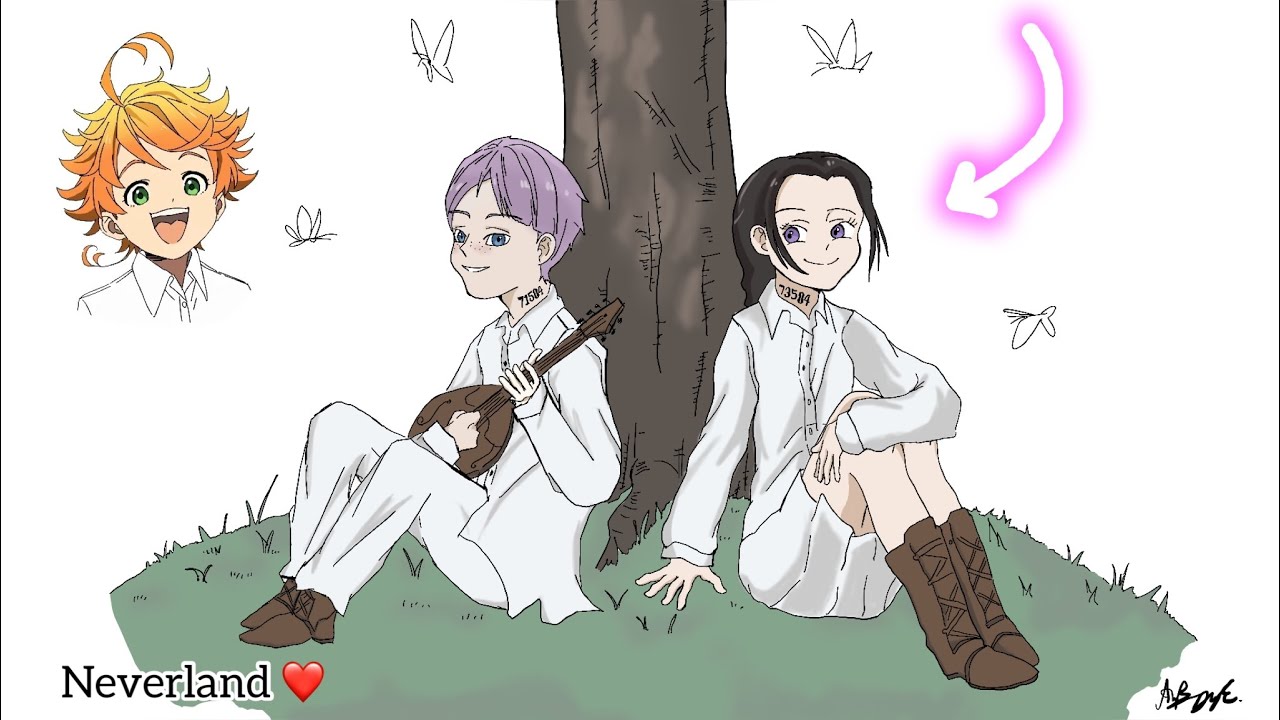 Leslie x Isabella Fanart | The Promised Neverland | Dibujo - YouTube
