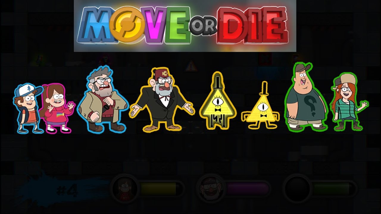 Move or Die Gravity Falls Character Mods - YouTube