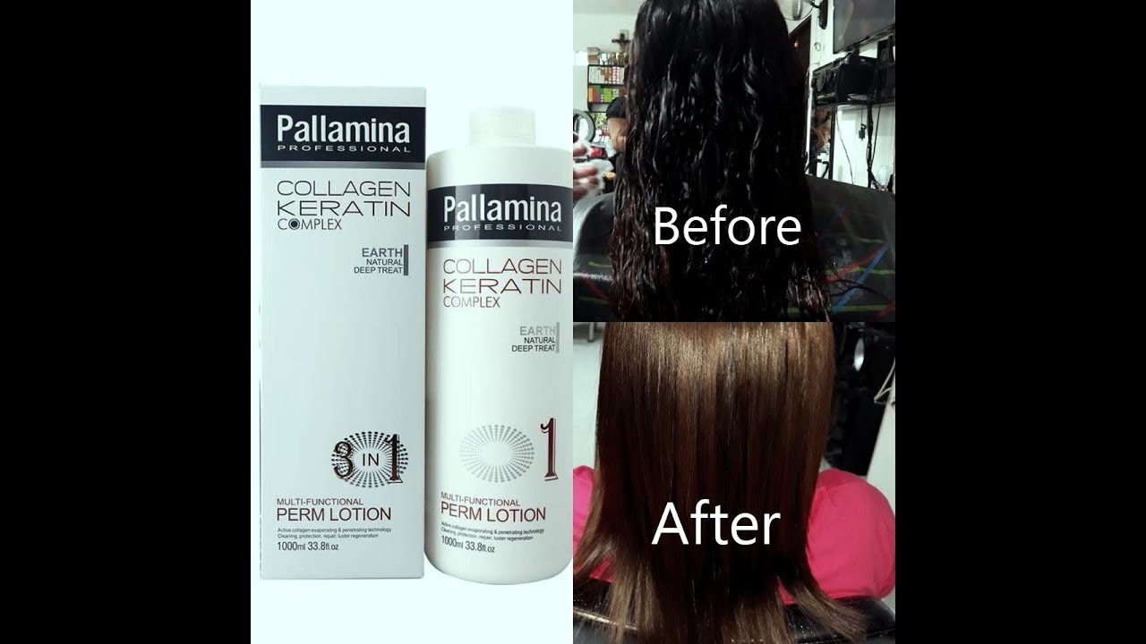 Super Quick Hair Rebonding Process | Pallamina Professional COLLAGEN ...