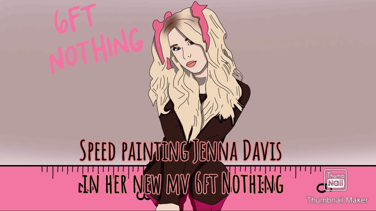 @itsjennadavis in her new music video 6ft Nothing Speed painting ...