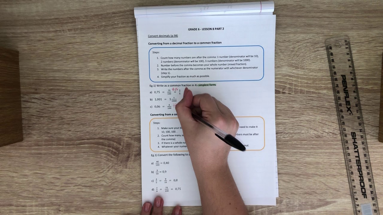 Grade 6 lesson 8 part 2 - YouTube