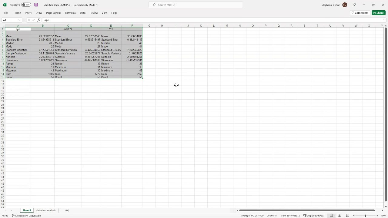 How To Run Descriptive Statistics In Excel YouTube How To Run Descriptive Statistics In Excel YouTube