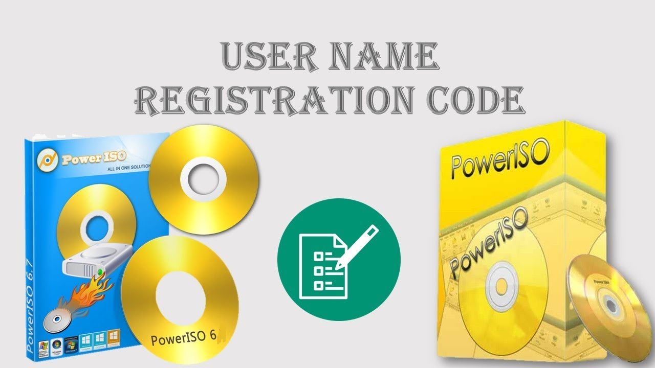 How to FREE Register Power ISO _ Power ISO User name and registration ...