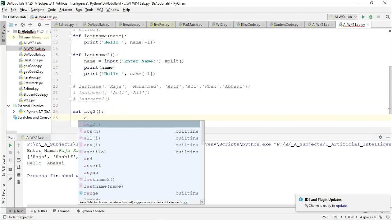 AI WK 04 Lab clip1: Defining Functions in Python - YouTube