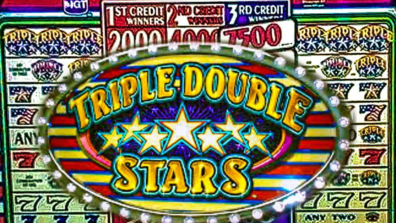 Old School Casino Classic Triple Double Stars 3 Reel Slot - YouTube