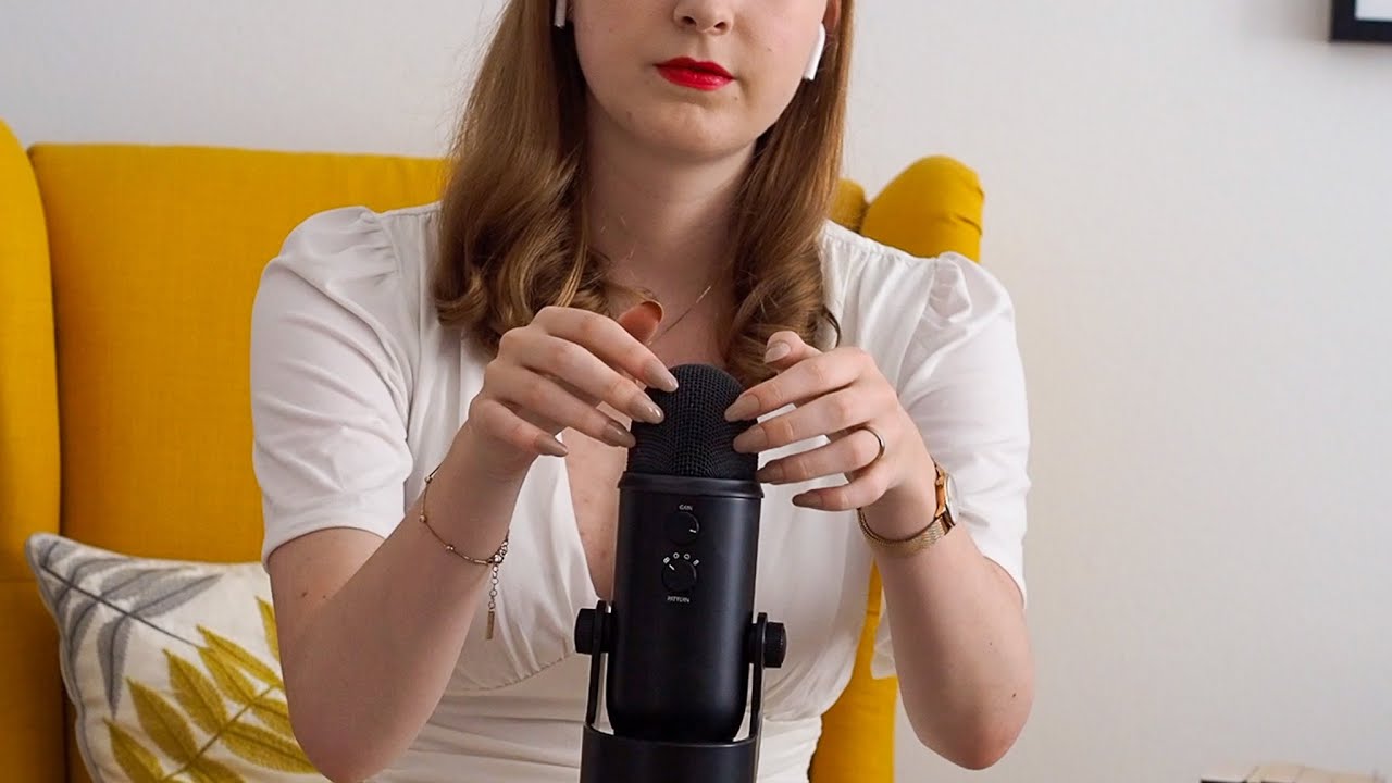 ASMR Sensual / Gentle Slow Microphone Scratching (no talking / fake nails) - YouTube